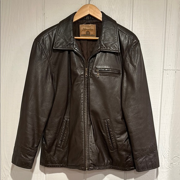St. John's Bay | Jackets & Coats | St Johns Bay Brown Leather Jacket ...